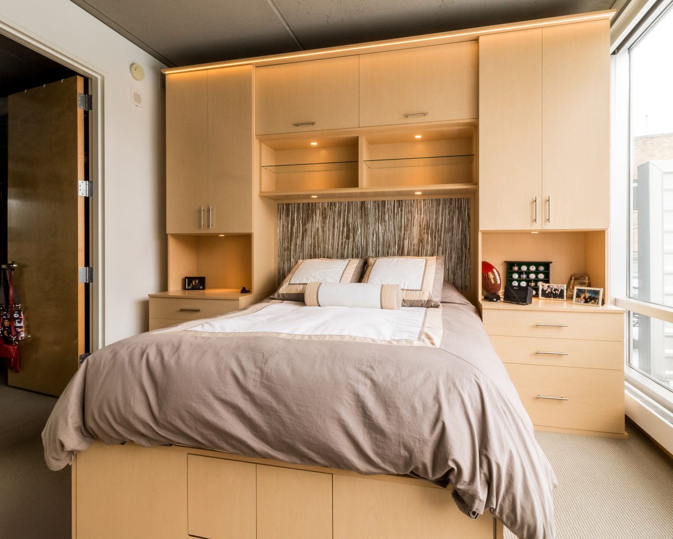 Bedroom Wall Storage Unit Design & Installation MN | TCCC