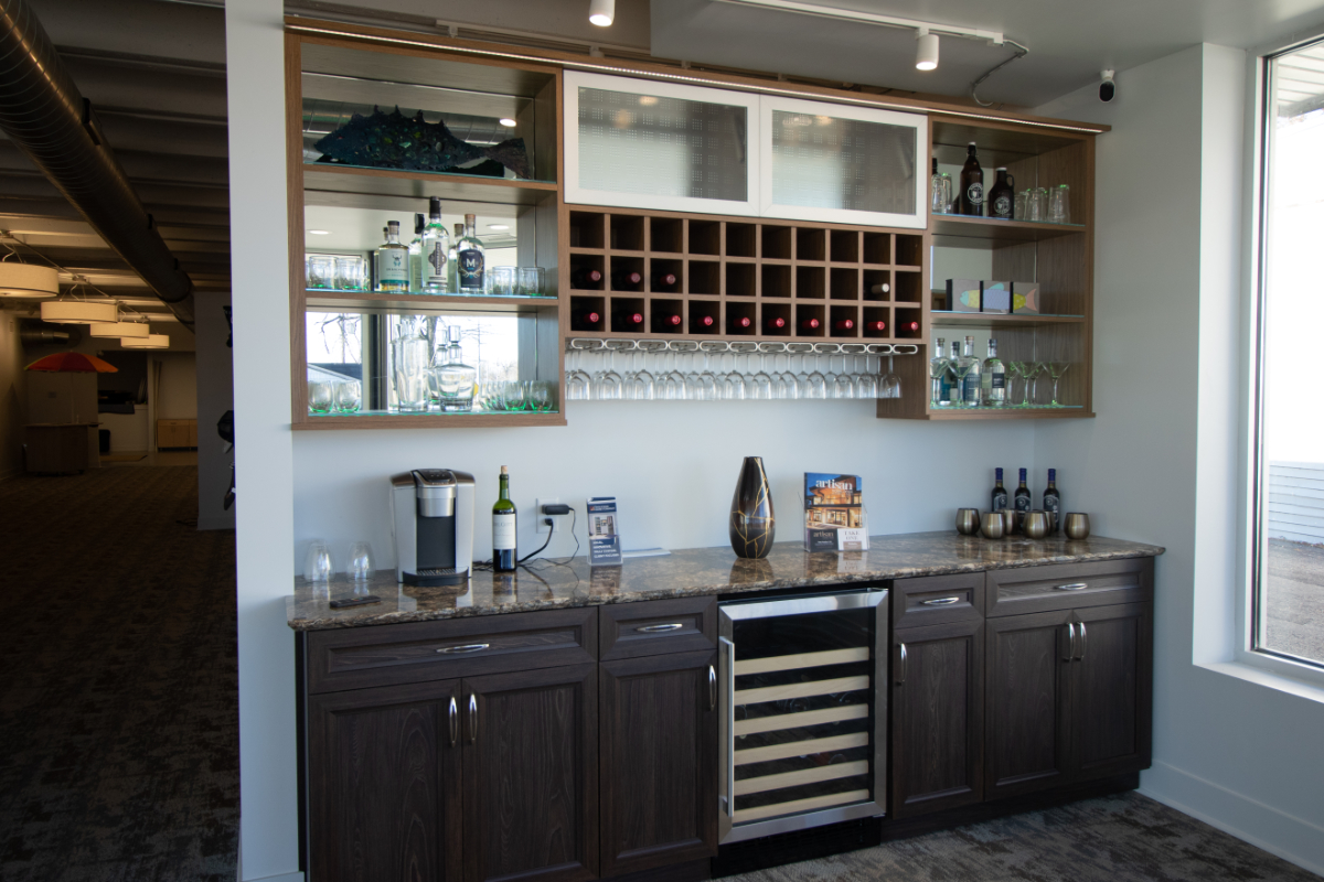 Custom Dry Bar Inspiration at Twin Cities Closet Company Showroom